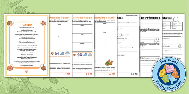 Autumn Senses Imagery Free Verse Poem For KS2 Autumn Senses Imagery Free Verse Poem For KS2